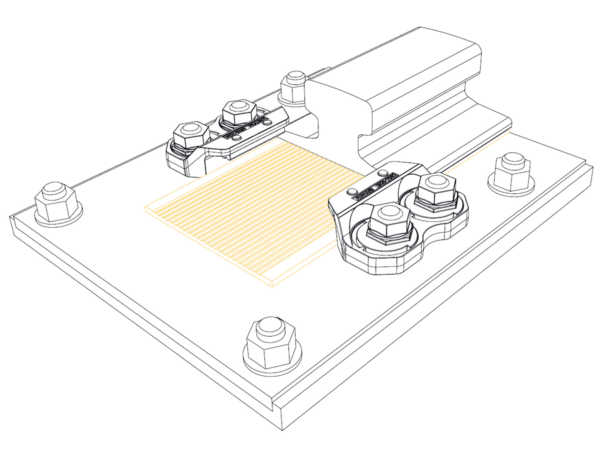 STEEL PADS - ASECOMRAILS